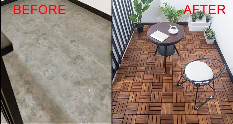 Acacia wood deck tiles, outdoor decking tile, kajaria floor tiles in cheap price - Tri Danh Co.,Ltd.